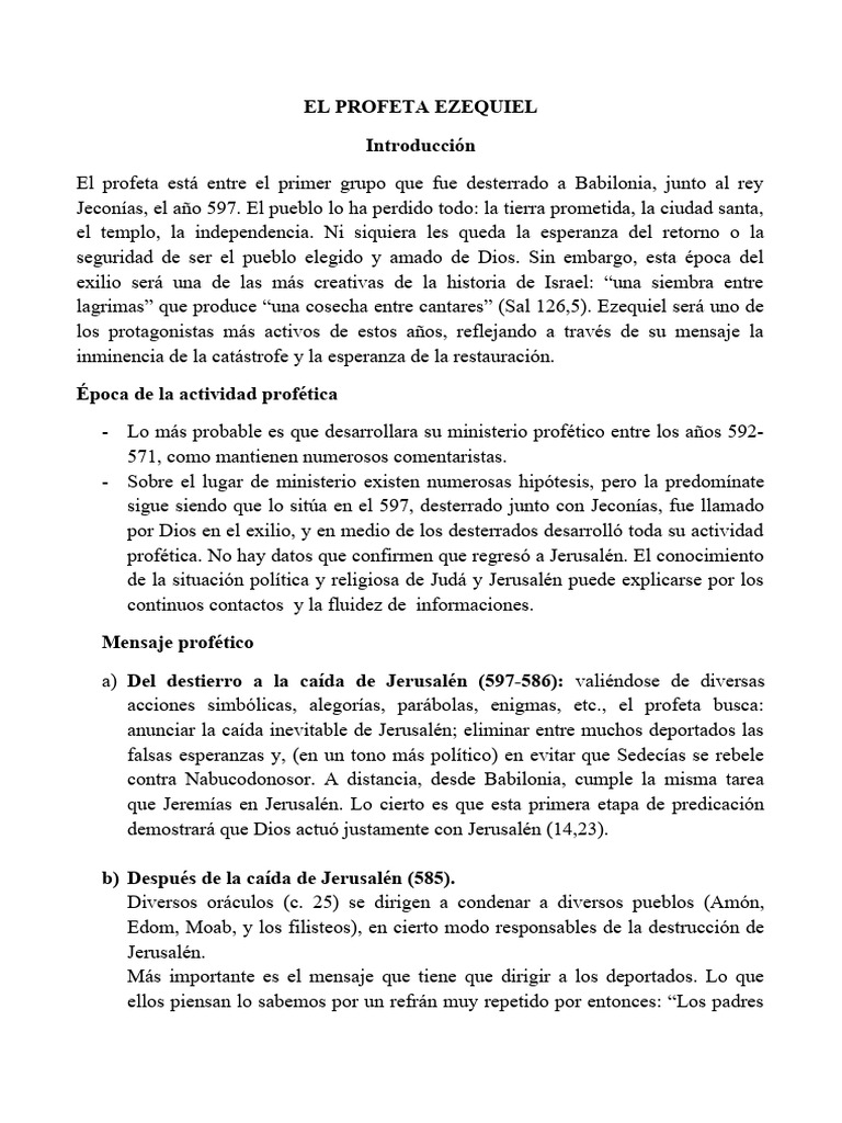El Profeta Ezequiel Pdf
