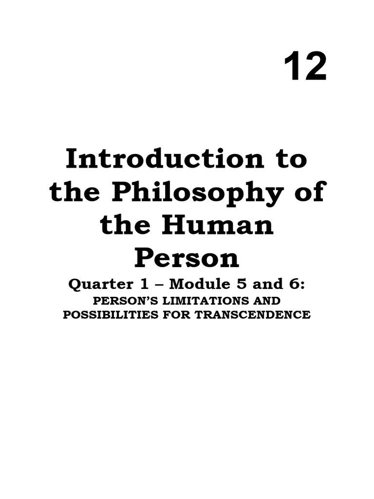 Philosophy - Modules 5 and 6 | PDF