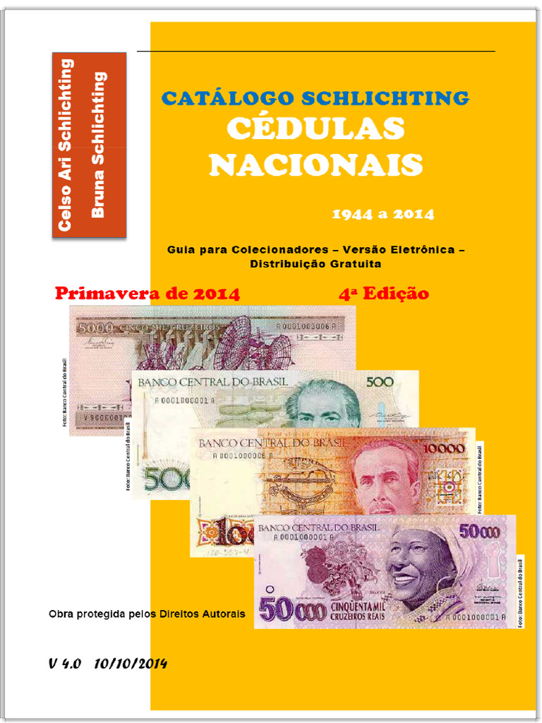 Catálogo Schlichting Cédulas Nacionais - PDF Download Grátis | PDF
