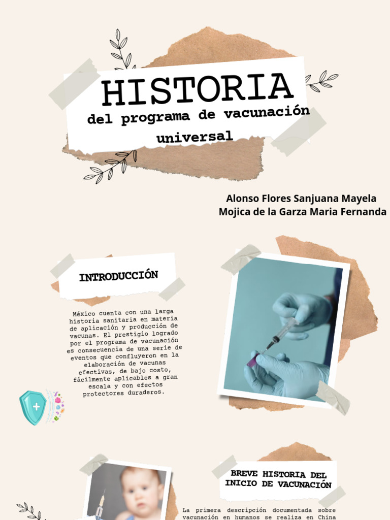 Historia Del Programa de Vacunación Universal | PDF | Viruela | Vacunas Historia Del Programa de Vacunación Universal | PDF | Viruela | Vacunas