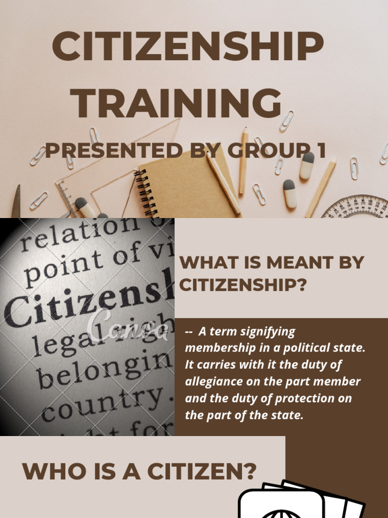 NSTP Citizenship Training | PDF