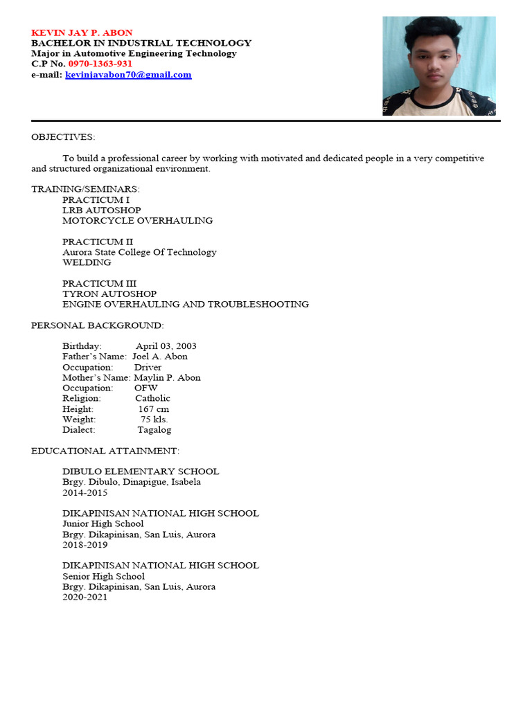 Kevin Resume | PDF