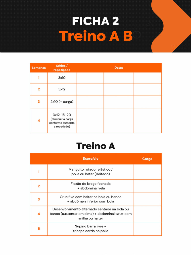 Ficha 2 Treino AB | PDF