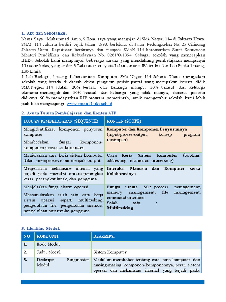 Komputer Dan Komponen Penyusunnya | PDF