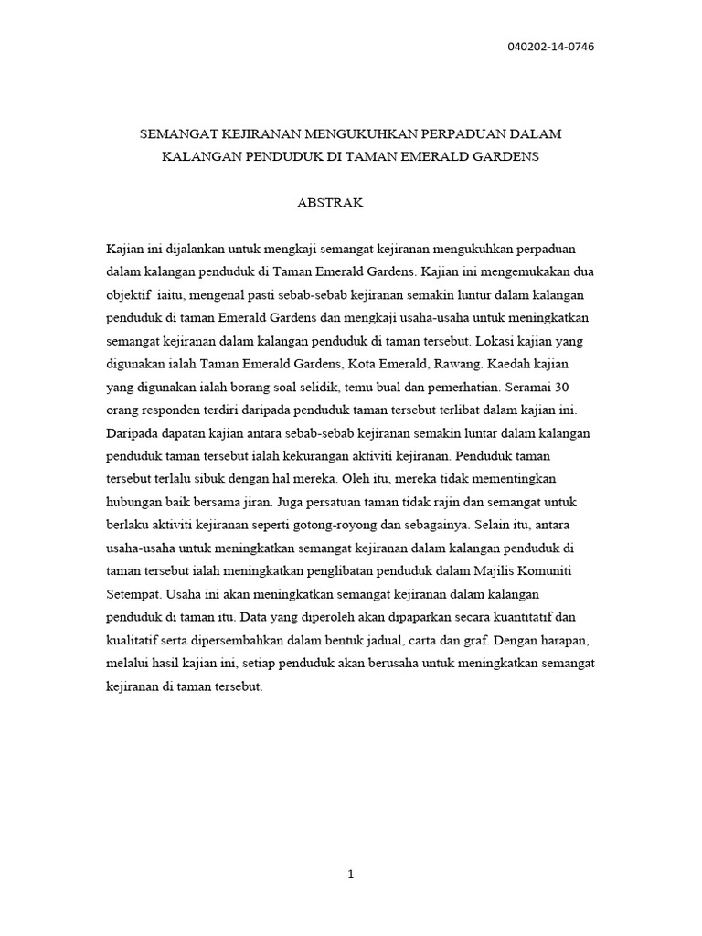 Kerja Kursus Pengajian Am Full Sem 2 | PDF