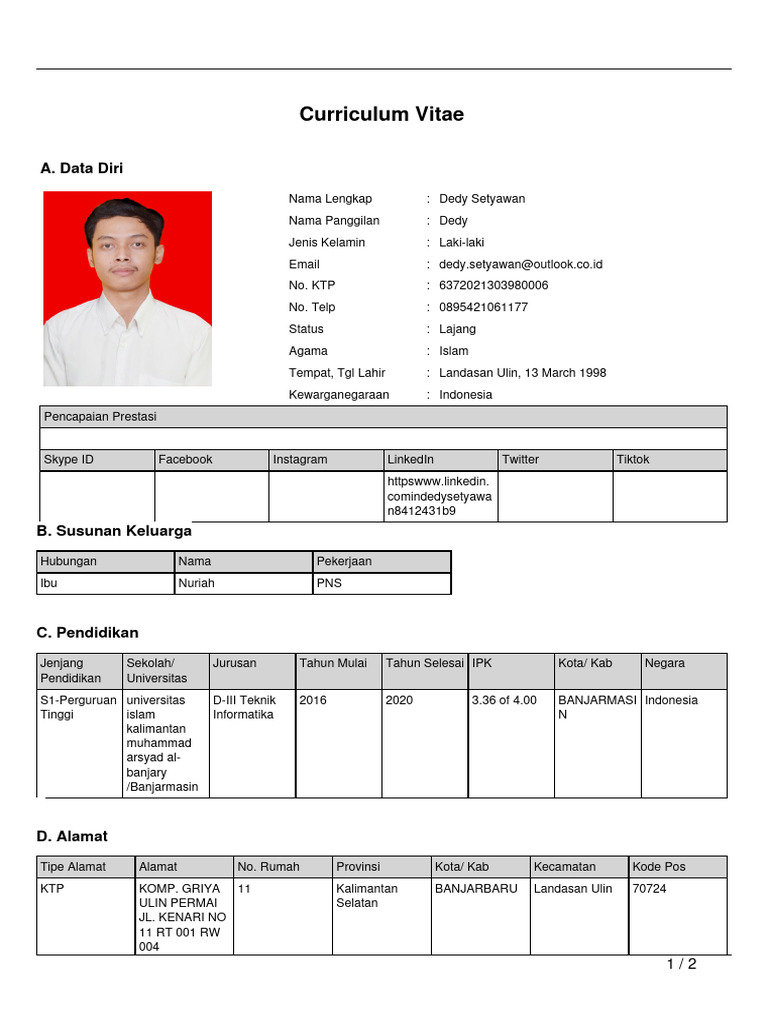 CV Online | PDF