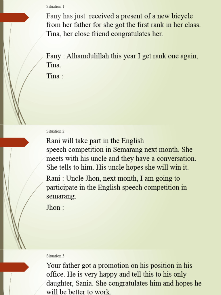 Congratulation | PDF