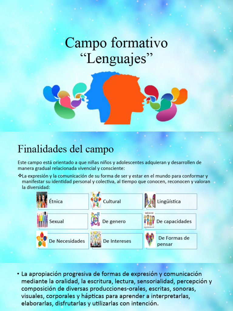 2.8.2.1 ESTRUCTURA... Campos Formativos Lenguajes | PDF