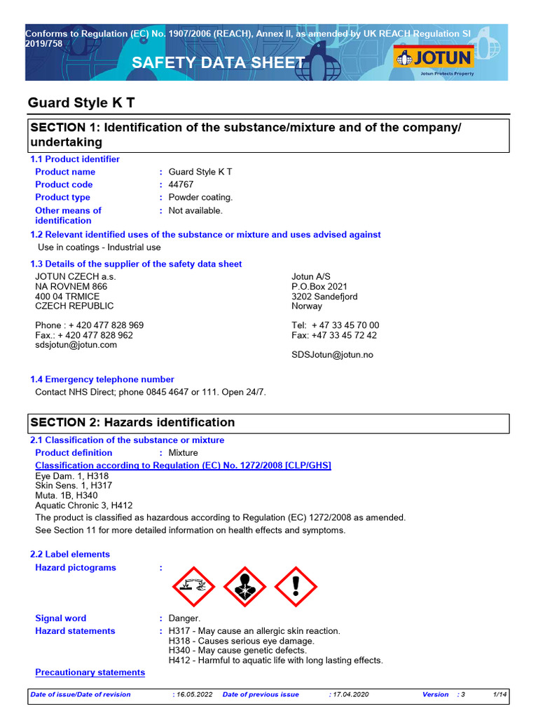 Industrial Powder Coating Safety | PDF