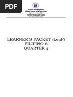 FILIPINO 6 PPT Q4 W6 - Ugnayang Sanhi at Bunga NG Mga Pangyayari, Problema-Solusyon | PDF