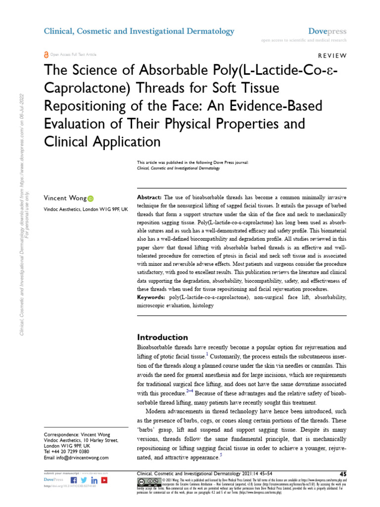 Ccid 274160 The Science of Absorbable Poly L Lactide Co Epsiv Caprolac ...