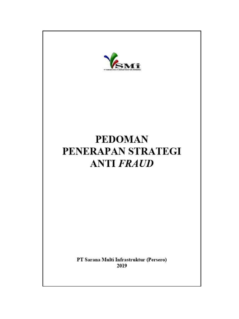 Pedoman Strategi Anti Fraud Final | PDF