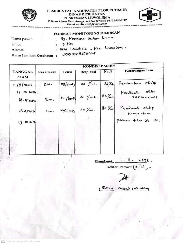 2.form Monitoring Rujukan | PDF