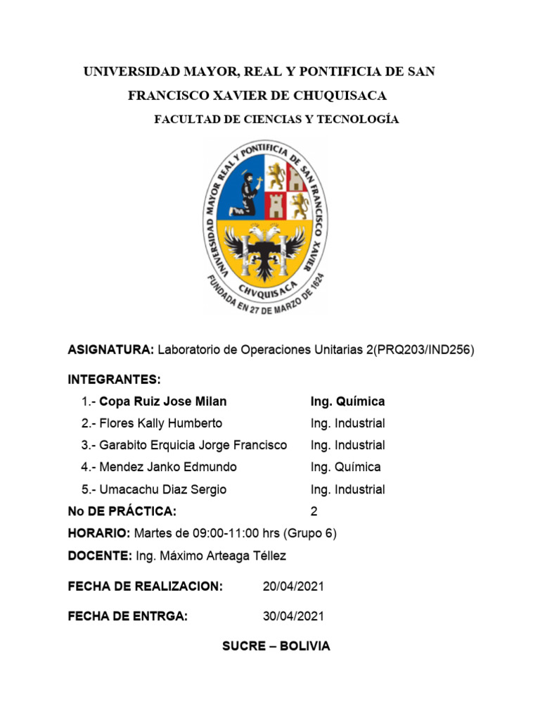 Practica 2 LAB - PRQ203 USFX | PDF