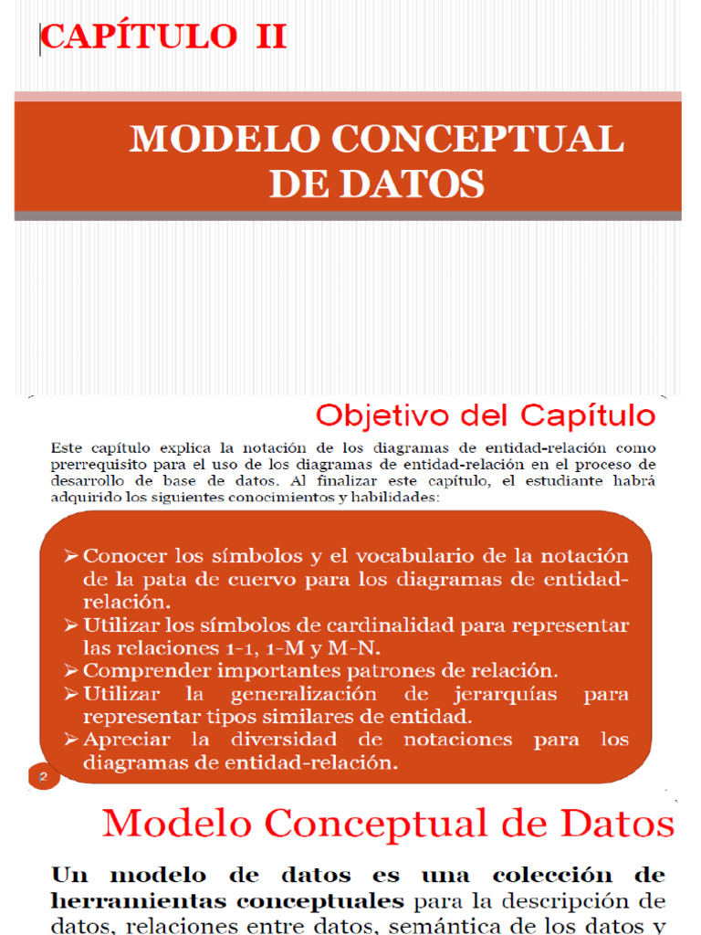 Capitulo 2 - Modelo Conceptual de Datos | PDF