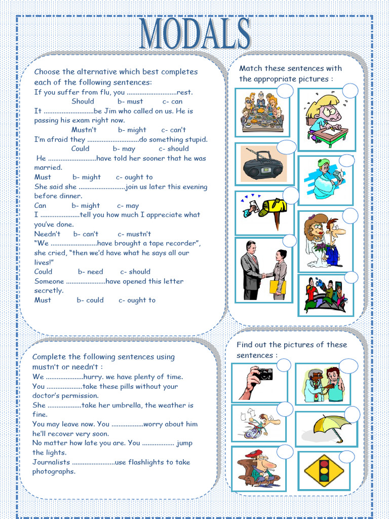 Modals Activities Promoting Classroom Dynamics Group Form 32704 | PDF