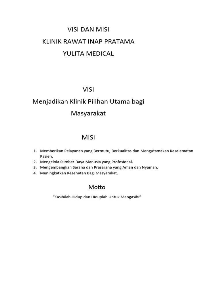 WORD Visi Misi | PDF