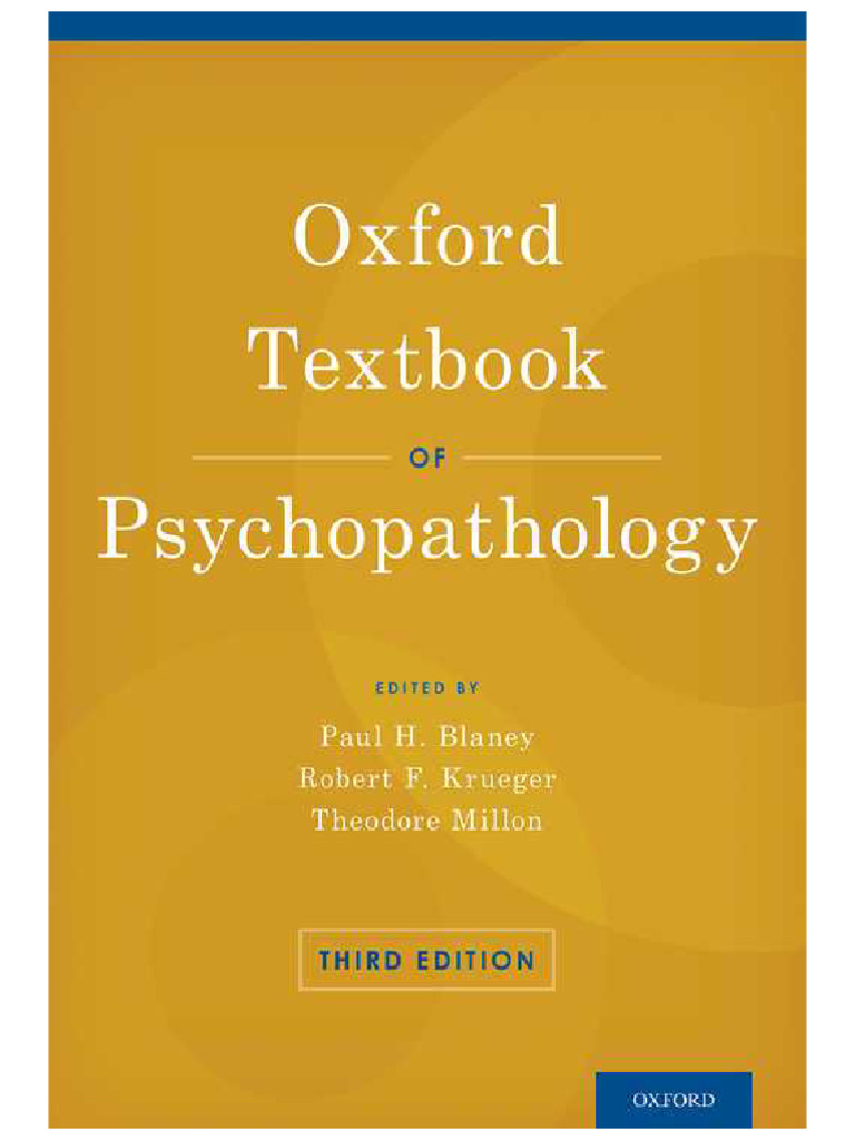 (Oxford Textbooks in Clinical Psychology) Paul H. Blaney, Robert F ...