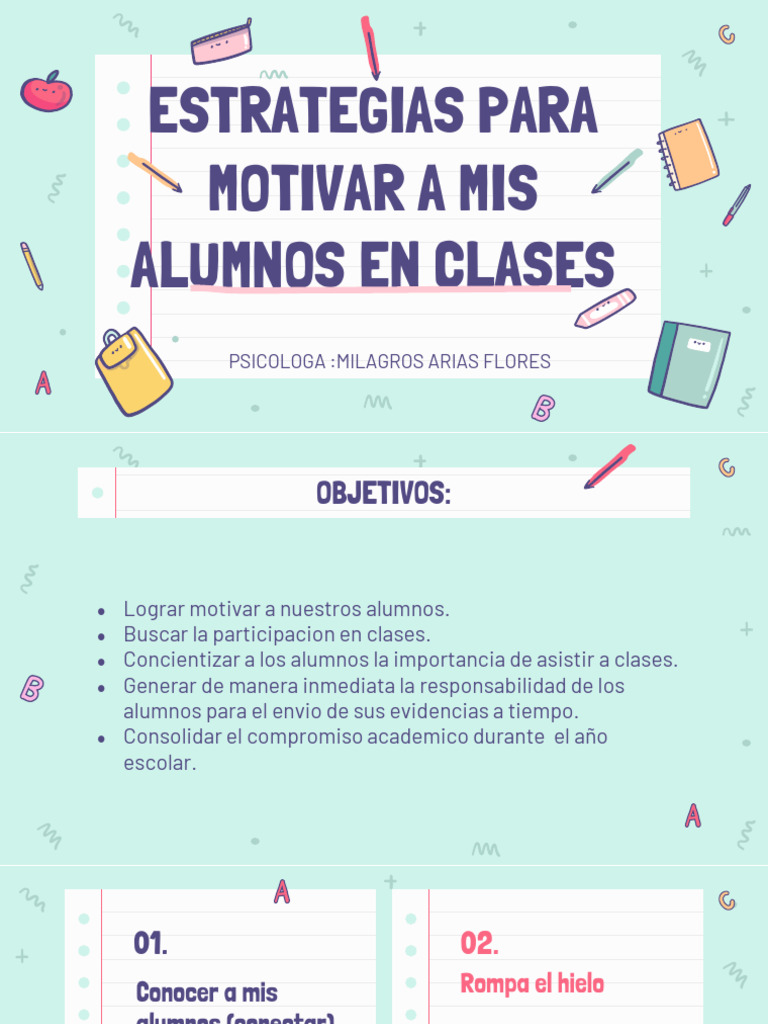 Estrategias para Motivar Alumnos | PDF | Crecimiento personal y profesional