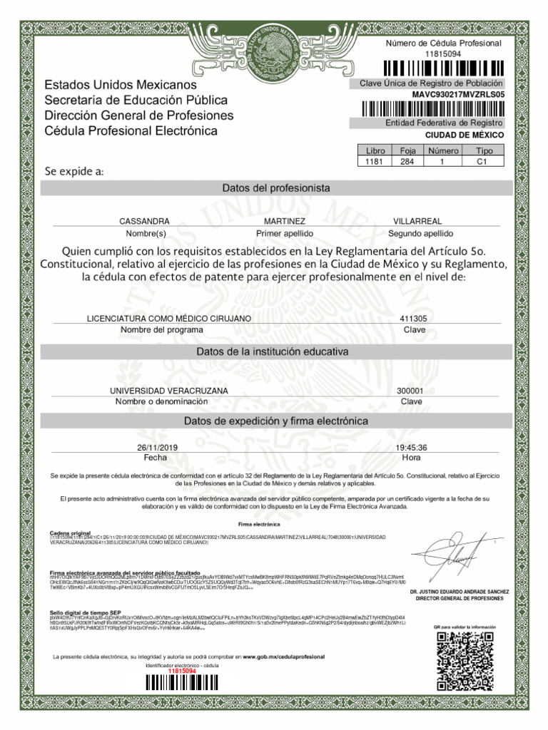 Cedula electronica | PDF