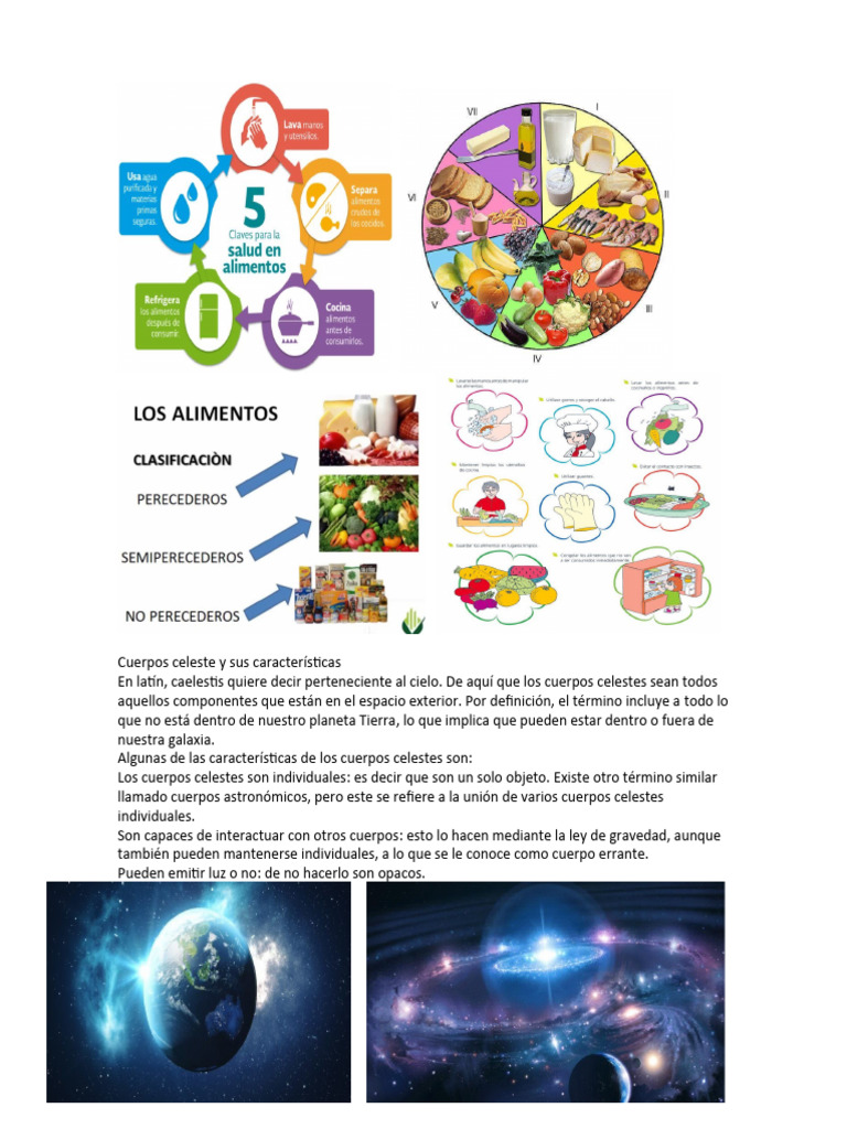 Cuerpos Celeste y Sus Características | PDF