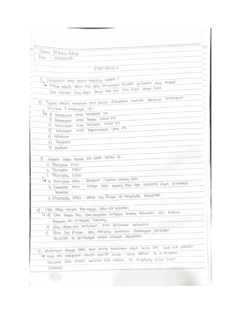 Etika Profesi M Rama Aditya Pdf