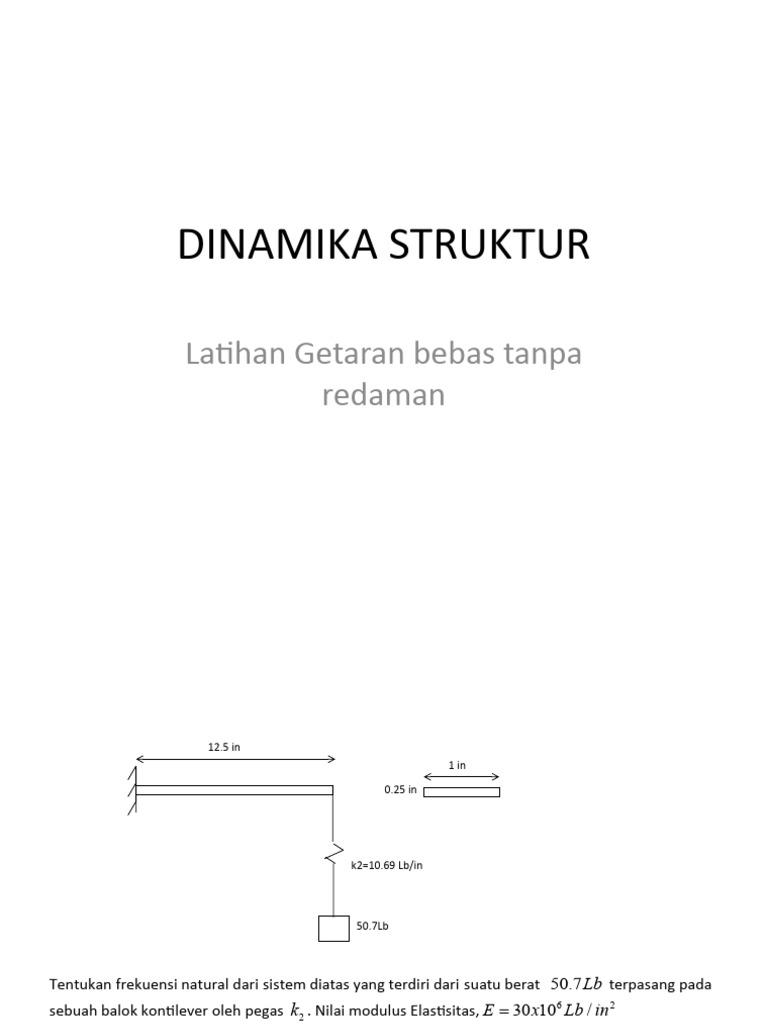 DINAMIKA STRUKTUR Res 1 | PDF