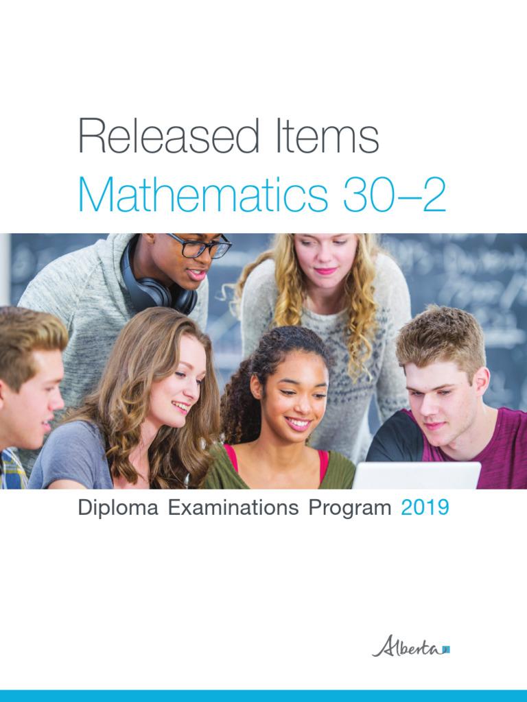 Ed Mathematics 30 2 Released Materials 2019 | PDF