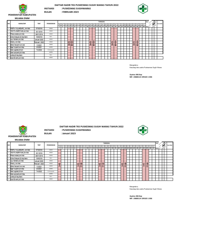 Tks Murni Puskesmas 2023 | PDF