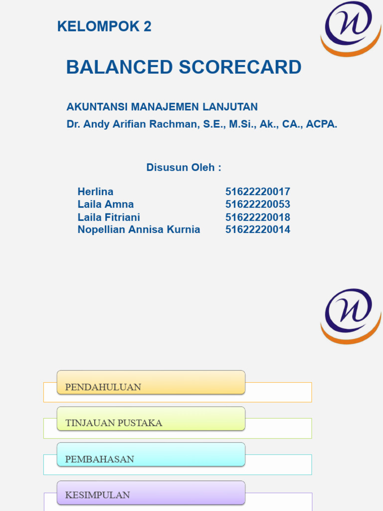 Balanced Scorecard | PDF