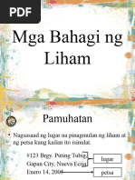 Mga Bahagi NG Liham | PDF