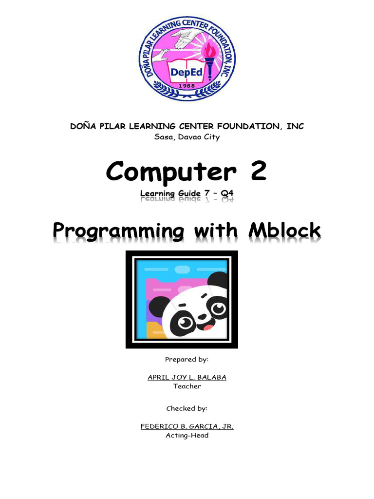 Programming with Mblock Guide Q4 | PDF | Computers