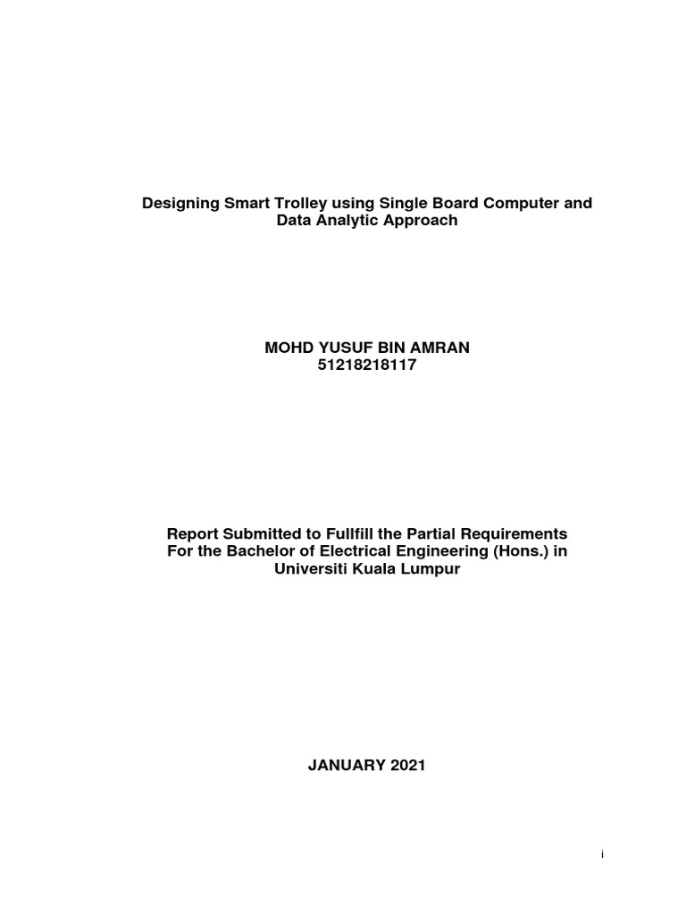 Designing Smart Trolley Using Single Board Computer and | PDF | Barcode ...