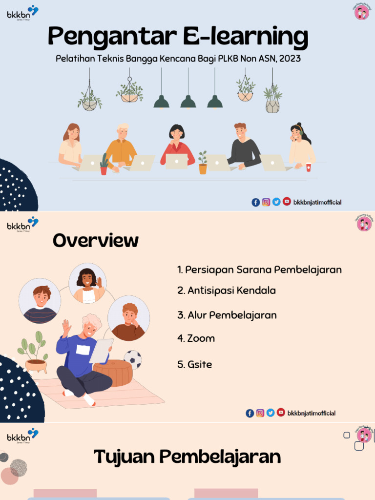 Bahan Tayang - Pengantar e Learning | PDF