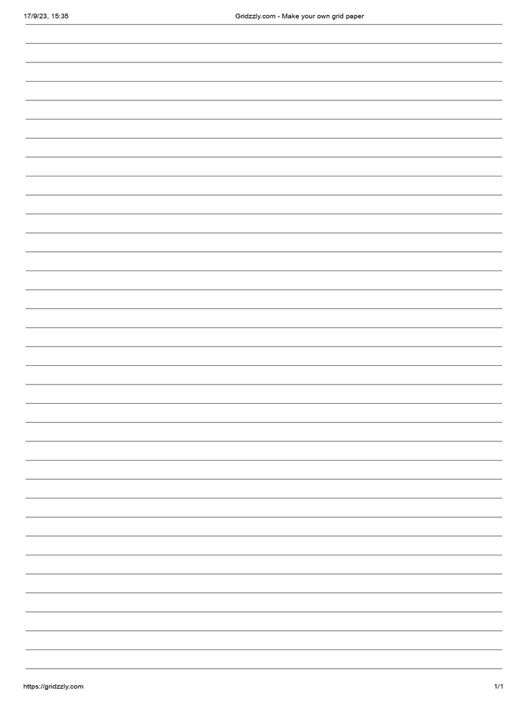 Make Your Own Grid Paper | PDF