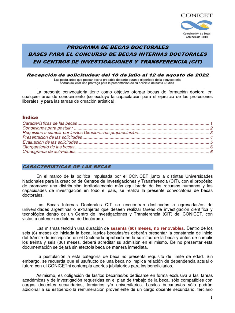 Bases Doc Cit 2022 | PDF | Evaluación