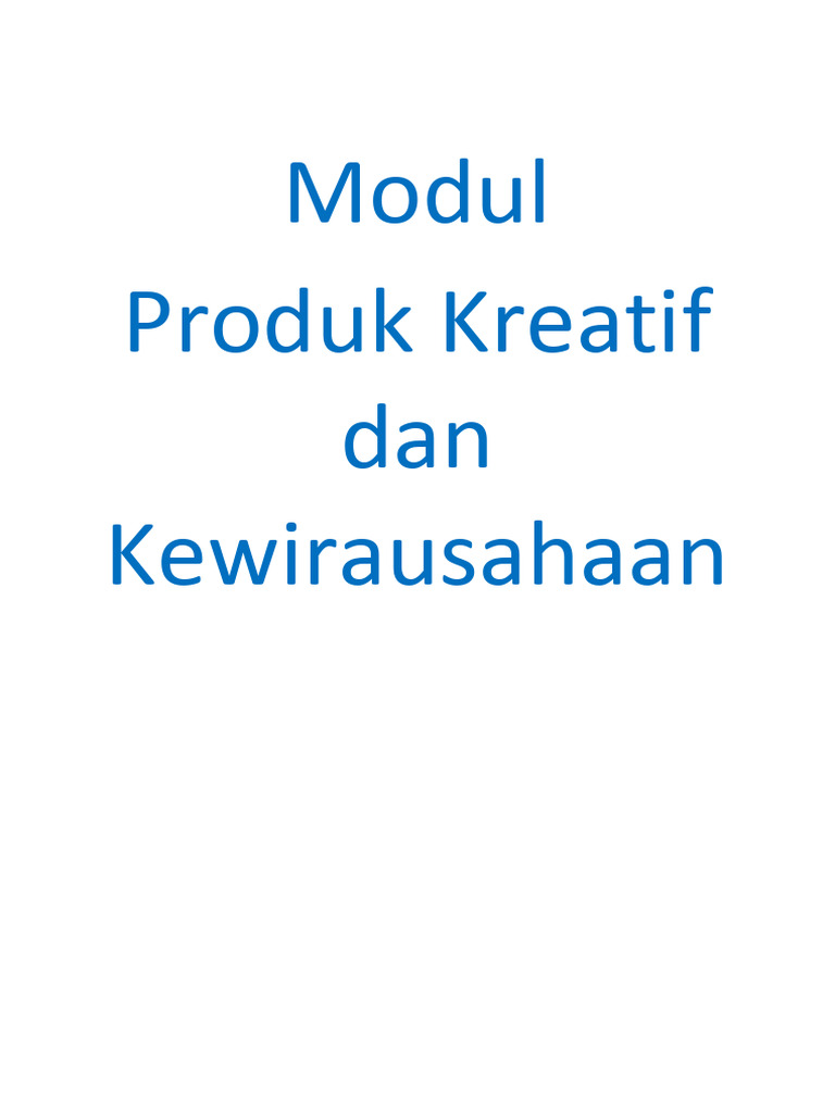 MODUL PKDK&KWU Kls XII | PDF