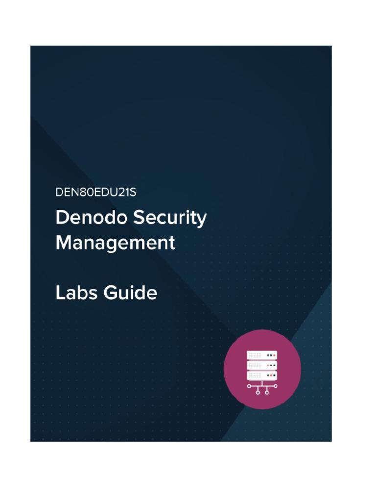 Denodo Platform 8.0 User Management Guide | PDF | Login | Active Directory