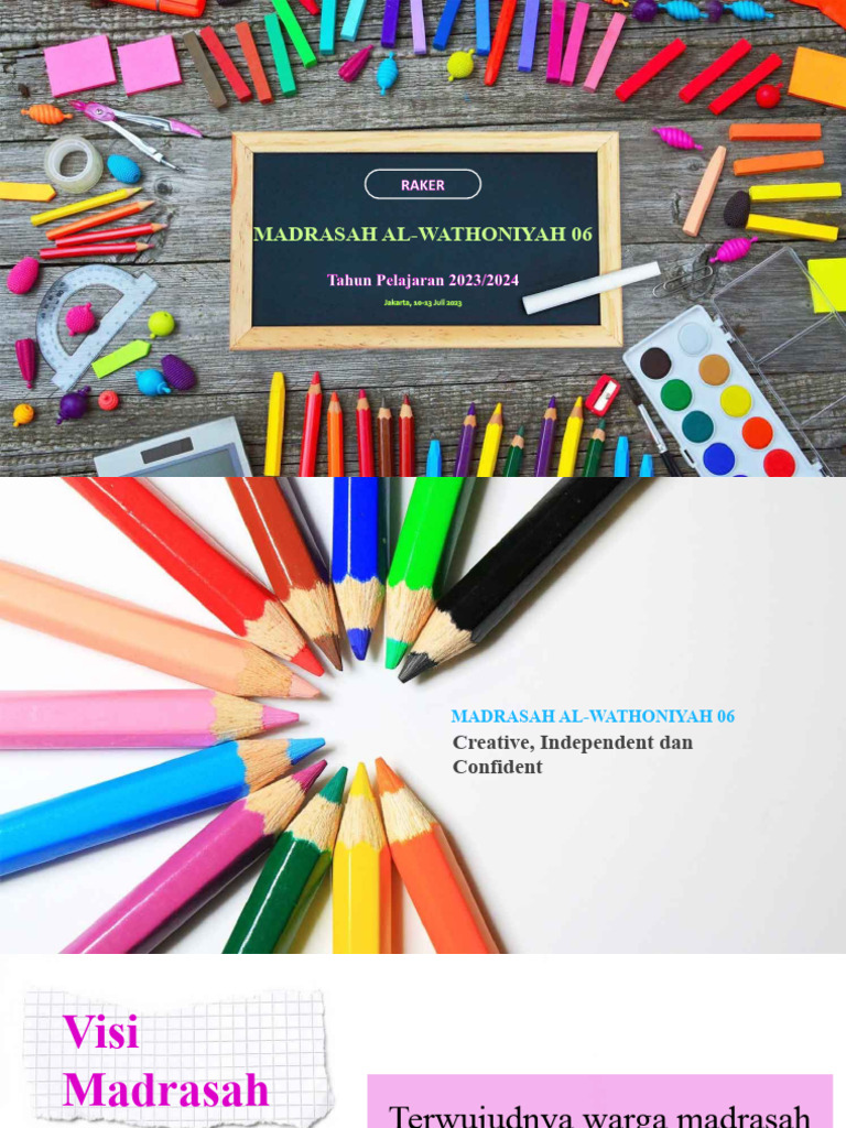 Paparan Raker Visi Misi Madrasah | PDF
