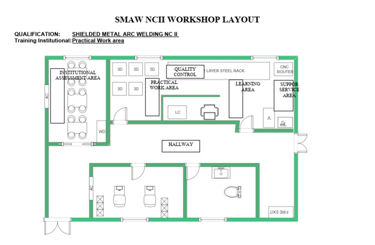 Smaw Ncii Workshop Layout | PDF
