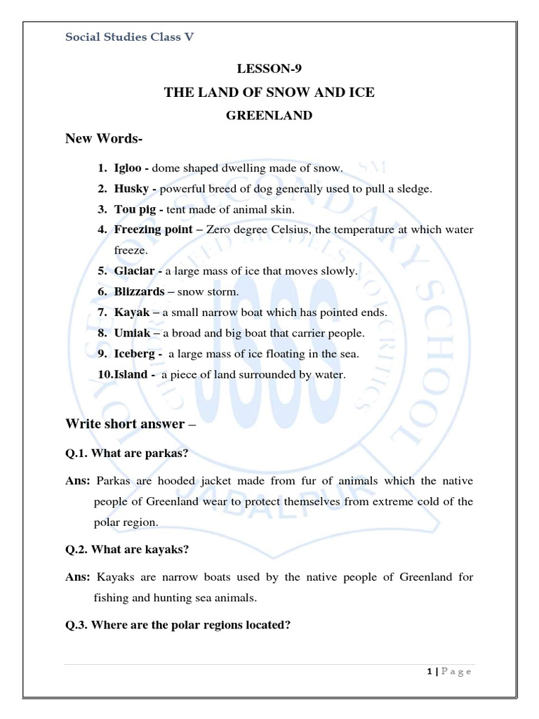 The Land of Ice and Snow- Greenland | PDF