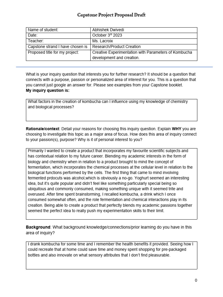 Capstone Project Proposal | PDF