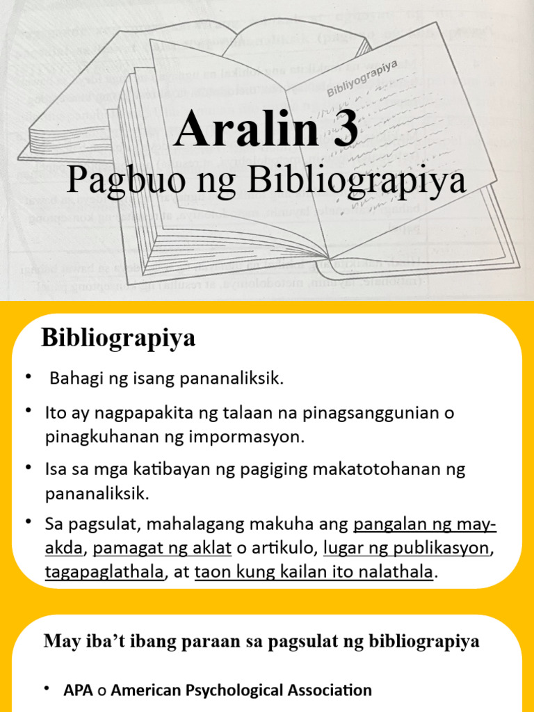 FIL 2 Pananaliksik Aralin 4 Bibliograpiya | PDF