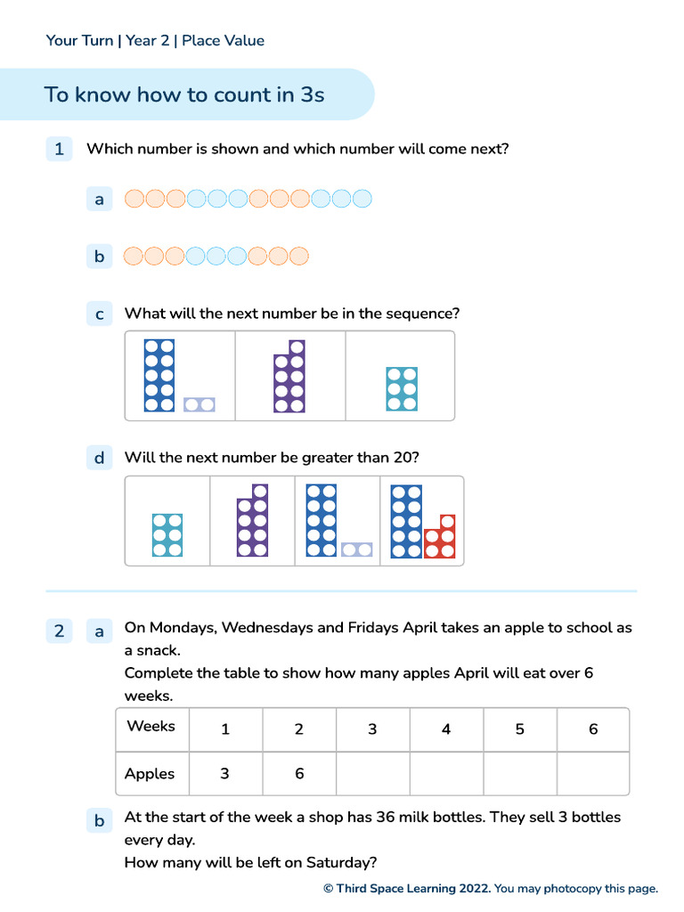 16.y2 Worksheet 3s | PDF