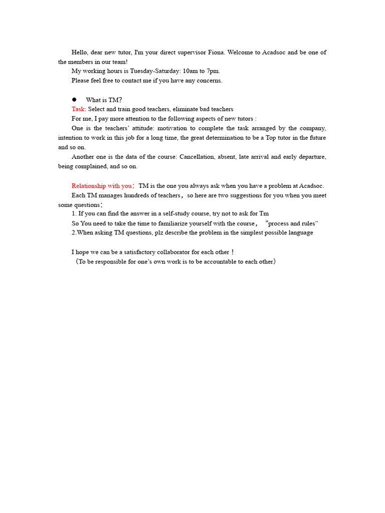 First Notes From TM | PDF