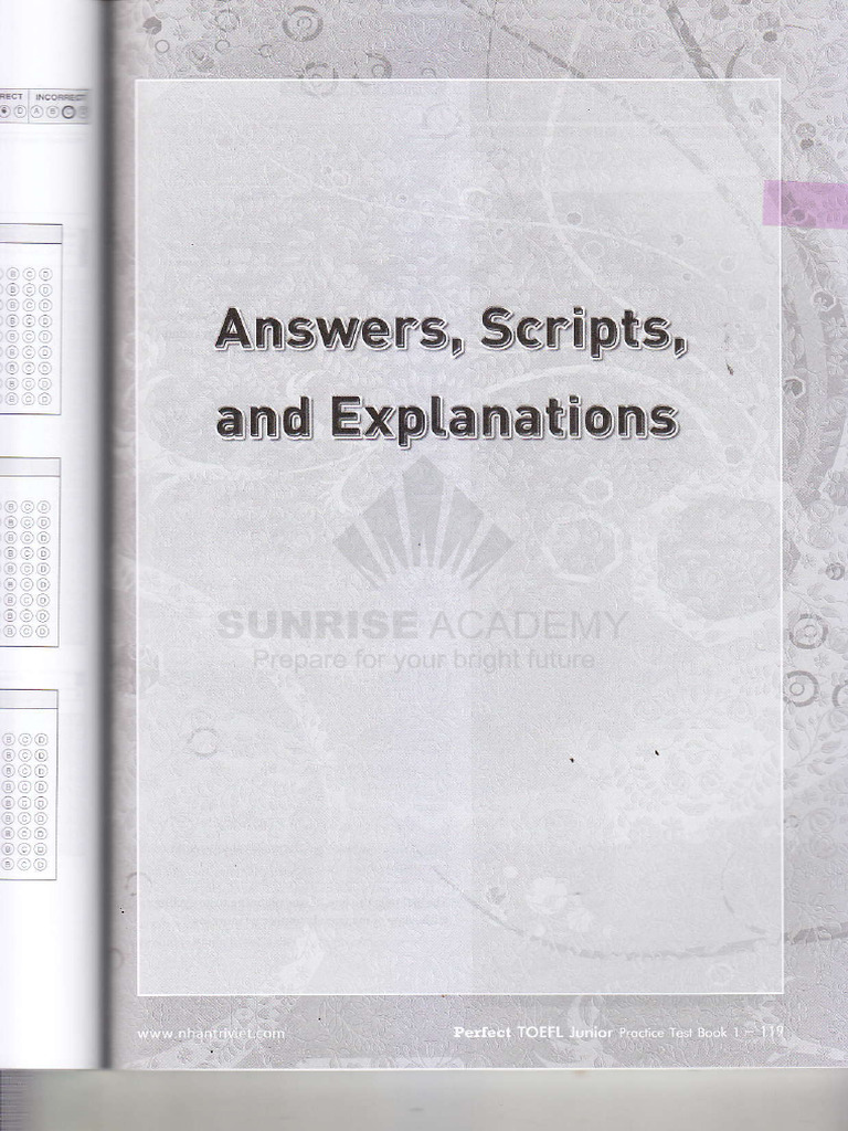 Tapescripts and KEY 1 | PDF