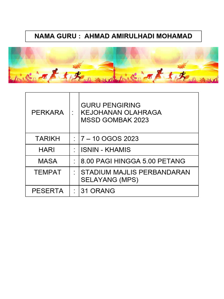 RPH - M19 - Keluar Sekolah Bertugas | PDF