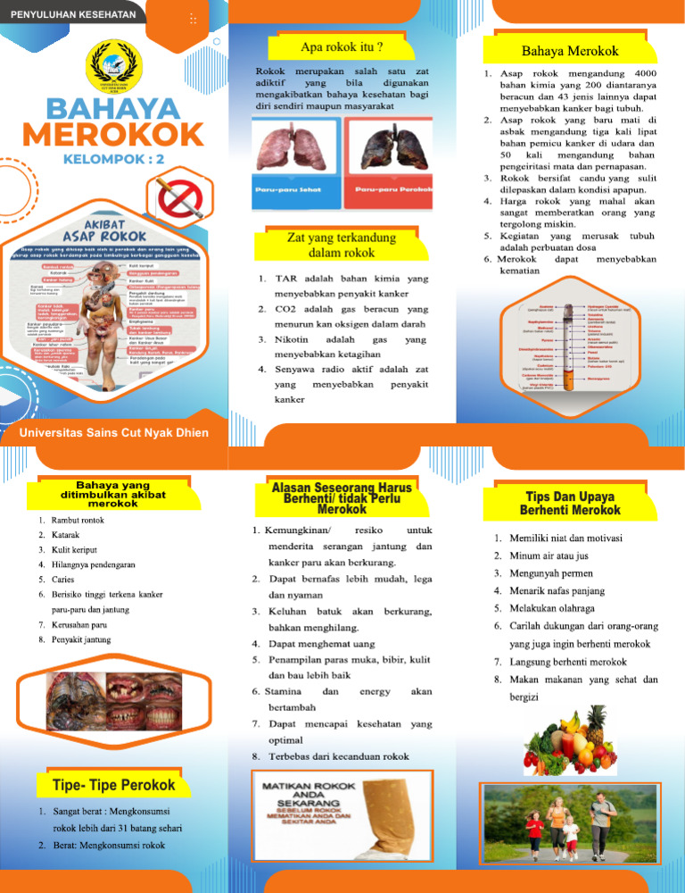 Brosur Bahaya Merokok | PDF