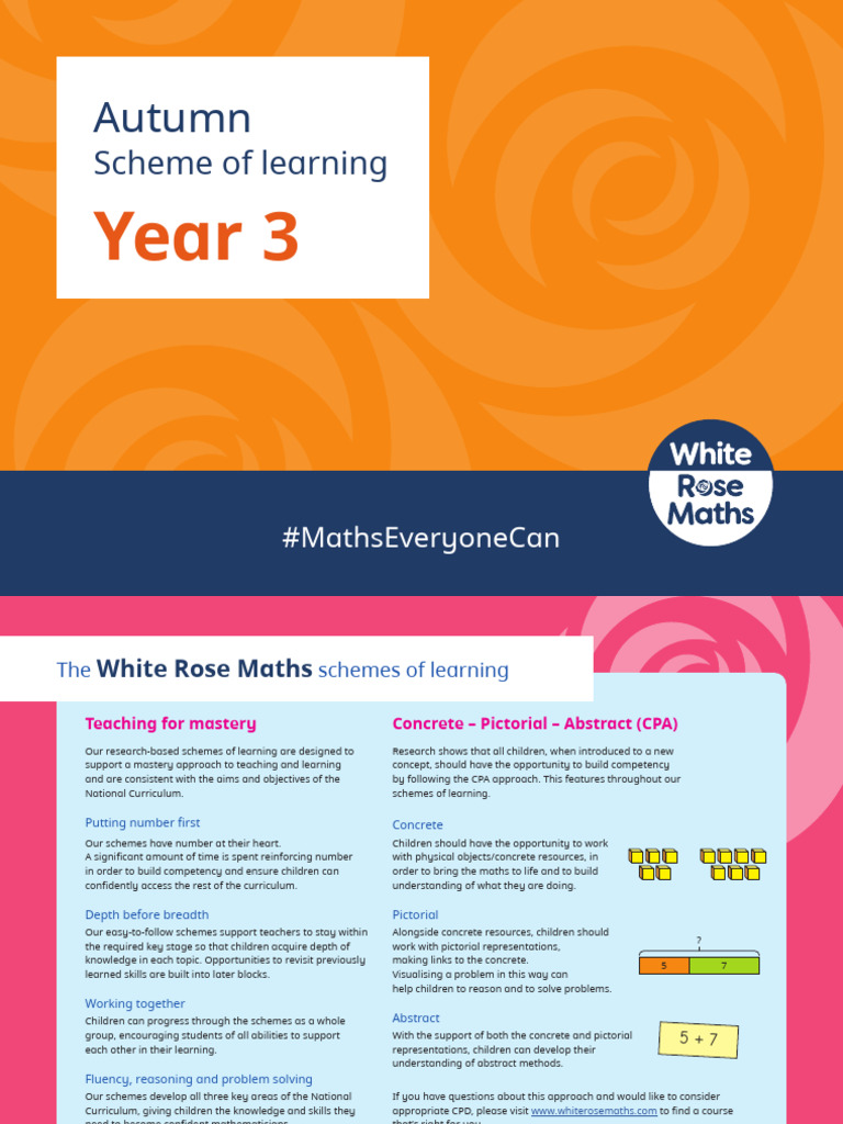 Year 3 Maths: CPA Approach Overview | PDF | Mathematics | Curriculum