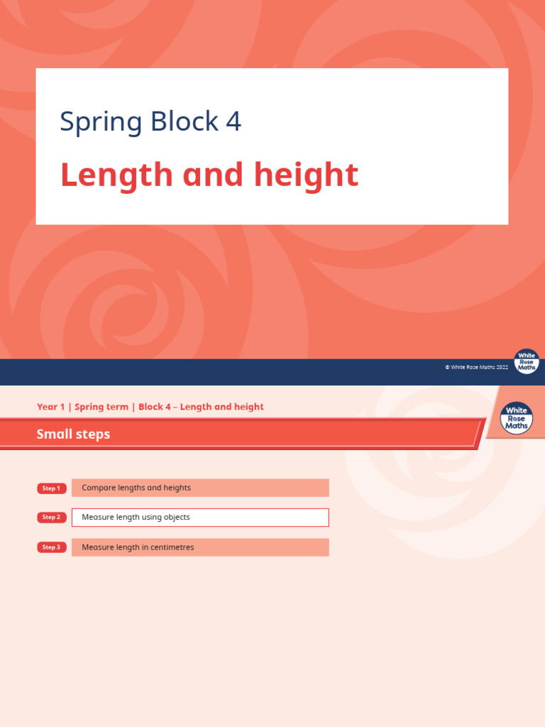 Year 1 Spring Block 4 SOL Length and Height | PDF